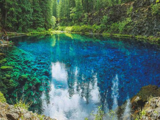 Hiking to Tamolitch Blue Pool in Central Oregon