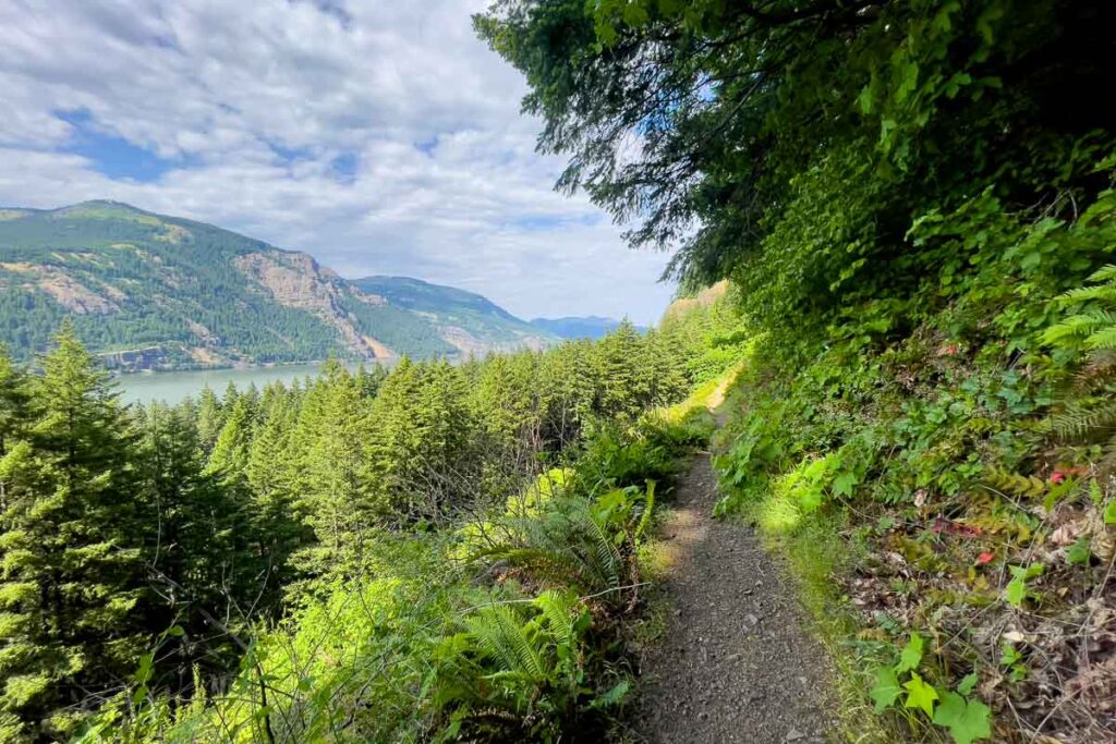 Hiking at Starvation Creek State Park, Oregon